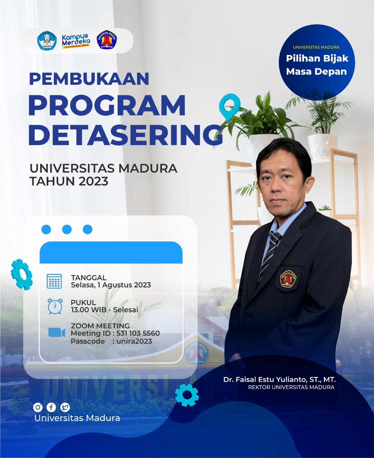 UNIRA - Pengumuman - Pembukaan Program Detasering Universitas Madura 2023